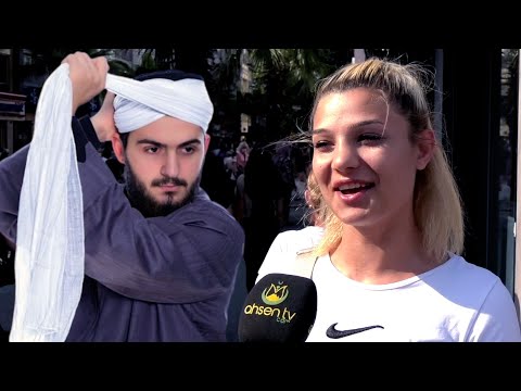 CÜBBELİ SARIKLI BİRİYLE EVLENİR MİSİNİZ ? Ahsen Tv, Sokak Röportajı
