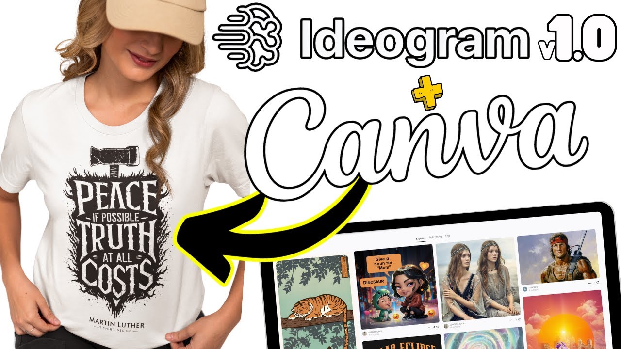 Ideogram v1.0 + Canva = Epic Print On Demand Designs - YouTube
