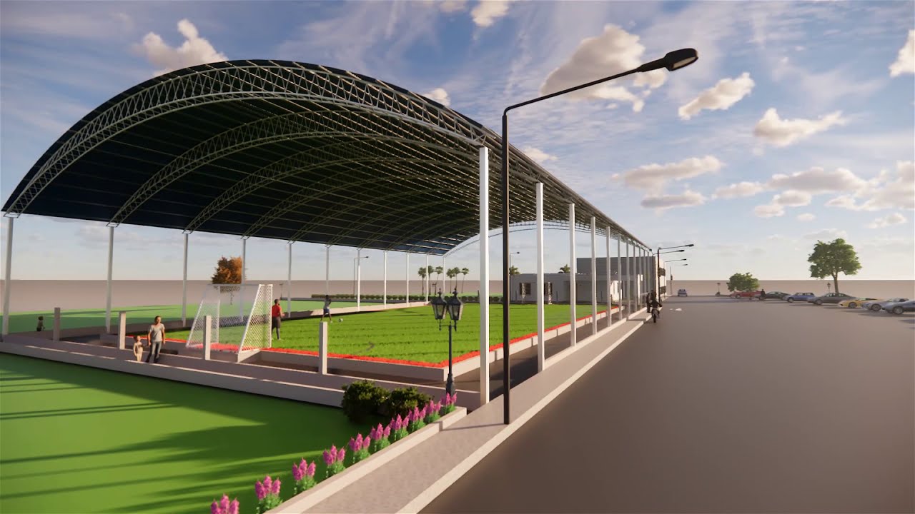 MODELADO DE LOSA DEPORTIVA CON GRASS SINTETICO - BIM (REVIT 2021 ...