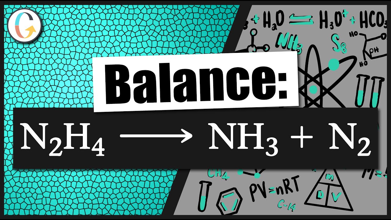 Hows to balance N2H4(l) → NH3(g) + N2(g) - YouTube