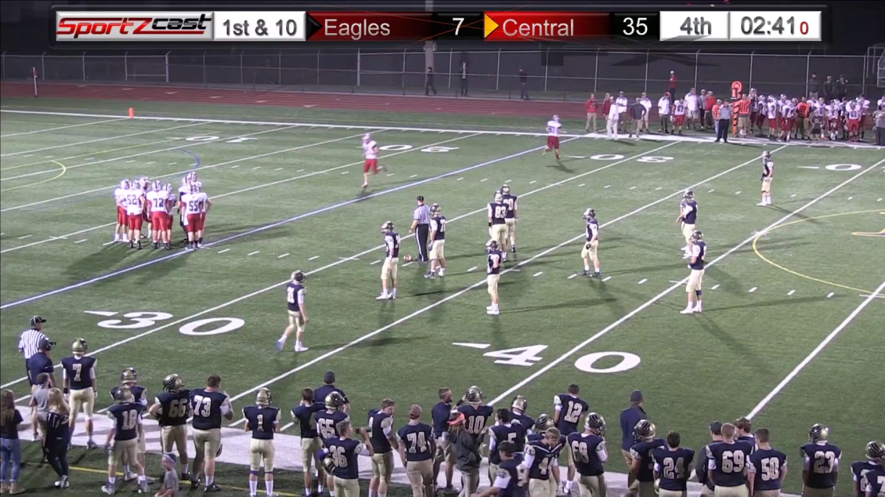 Bald Eagle Area Football vs Central - YouTube