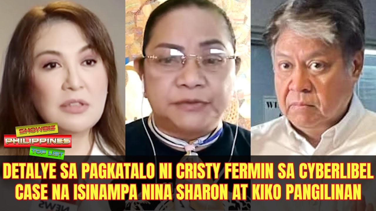 Detalye sa pagkatalo ni Cristy Fermina sa cyberlibel case na isinampa nina Sharon at Kiko ...