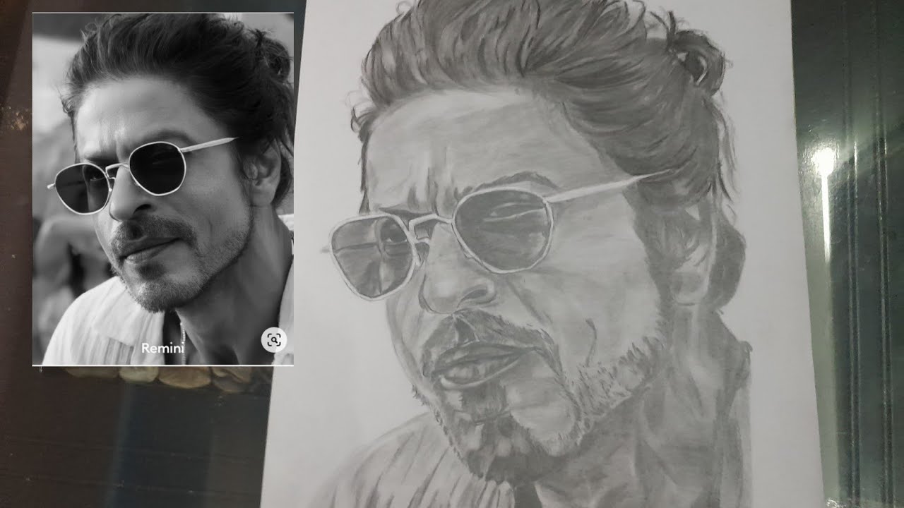 How To Draw Shahrukh Khan | Pathan Drawing 🔥 - YouTube