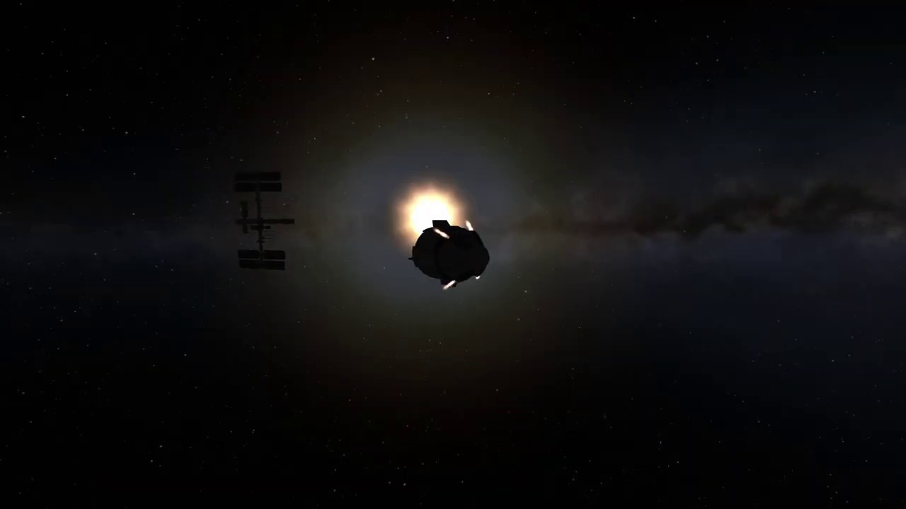 Launching and docking Dragon to ISS- Kerbal Space Program - YouTube
