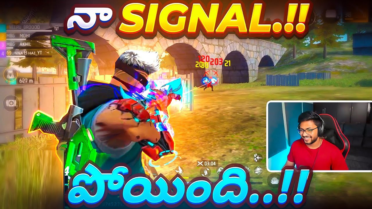 My SIGNAL is Gone !! Its GONE - Free Fire Telugu - MBG ARMY - YouTube