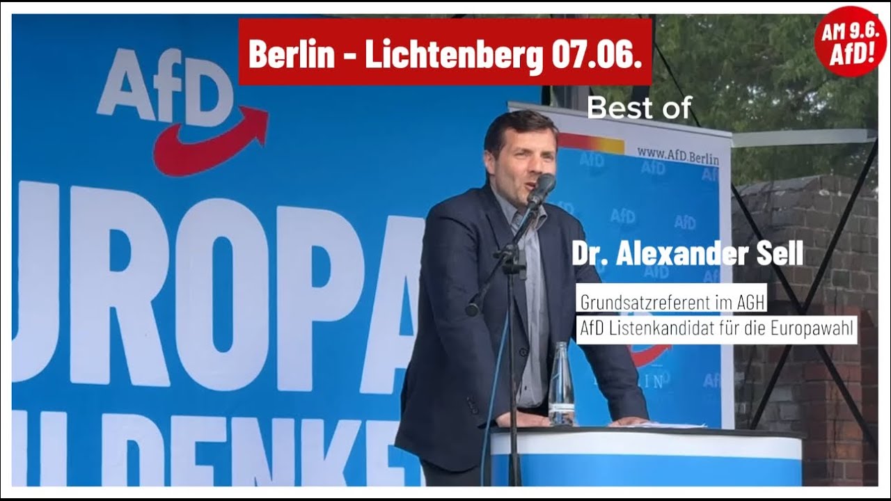 Dr. Alexander Sell vom 7.6. in Berlin Lichtenberg #afd #berlin # ...