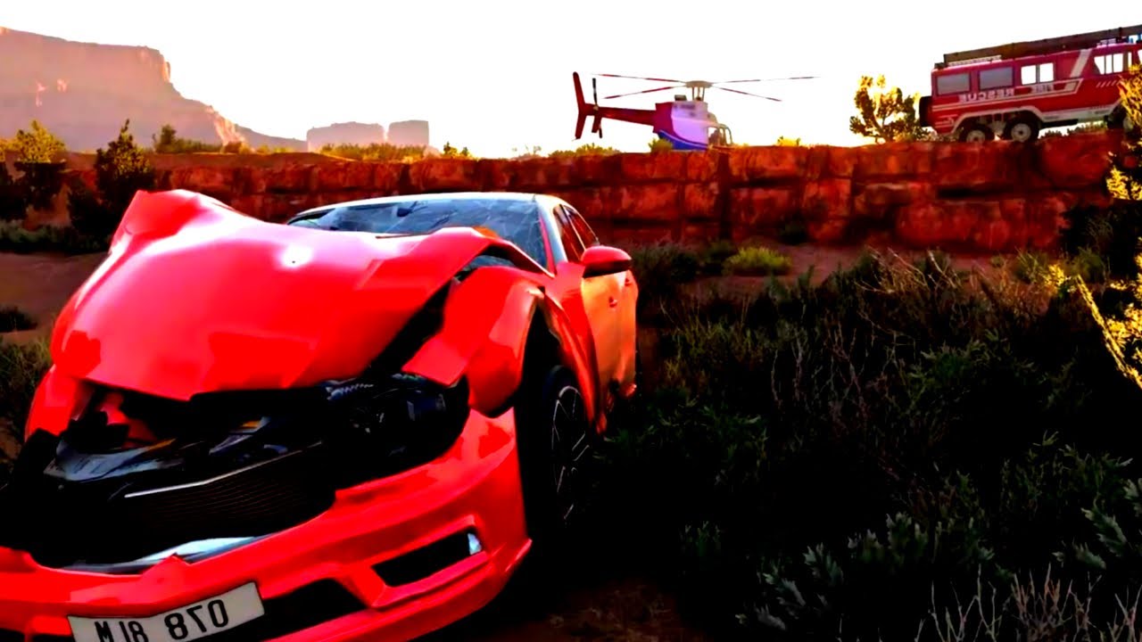 Insane BeamNG Drive Crashes Cars Falling Off Cliffs! - YouTube