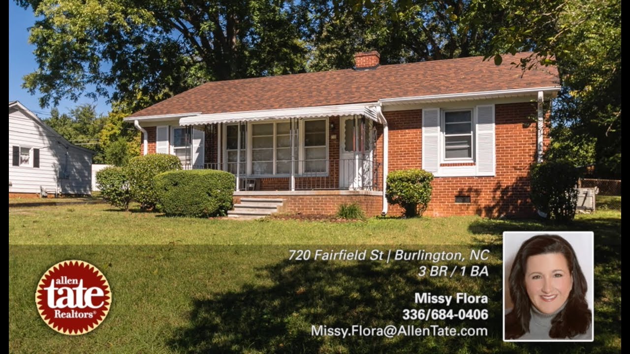 Home for Sale -- 730 Fairfield St, Burlington NC -- Missy Flora - YouTube