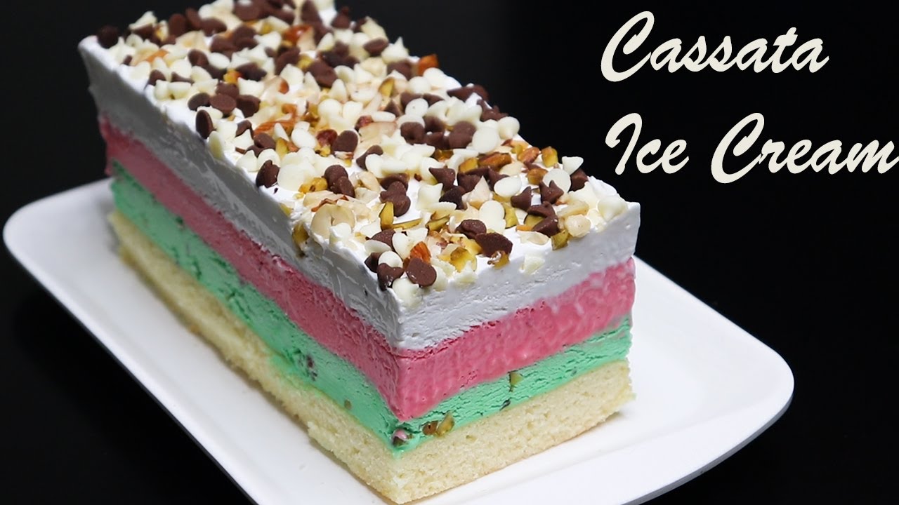 Cassata Ice Cream Recipe | How to make Cassata Ice Cream at Home | Ice ...