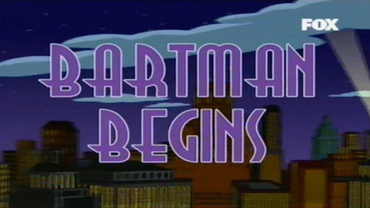 Bartman begins (Os Simpsons BR) - YouTube