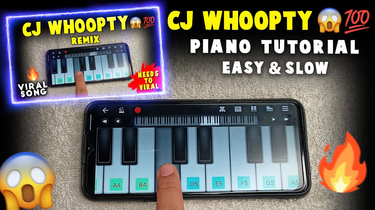 CJ WHOOPTY | Viral Song | Cj Whoopty Piano Tutorial | Cj Whoopty On ...