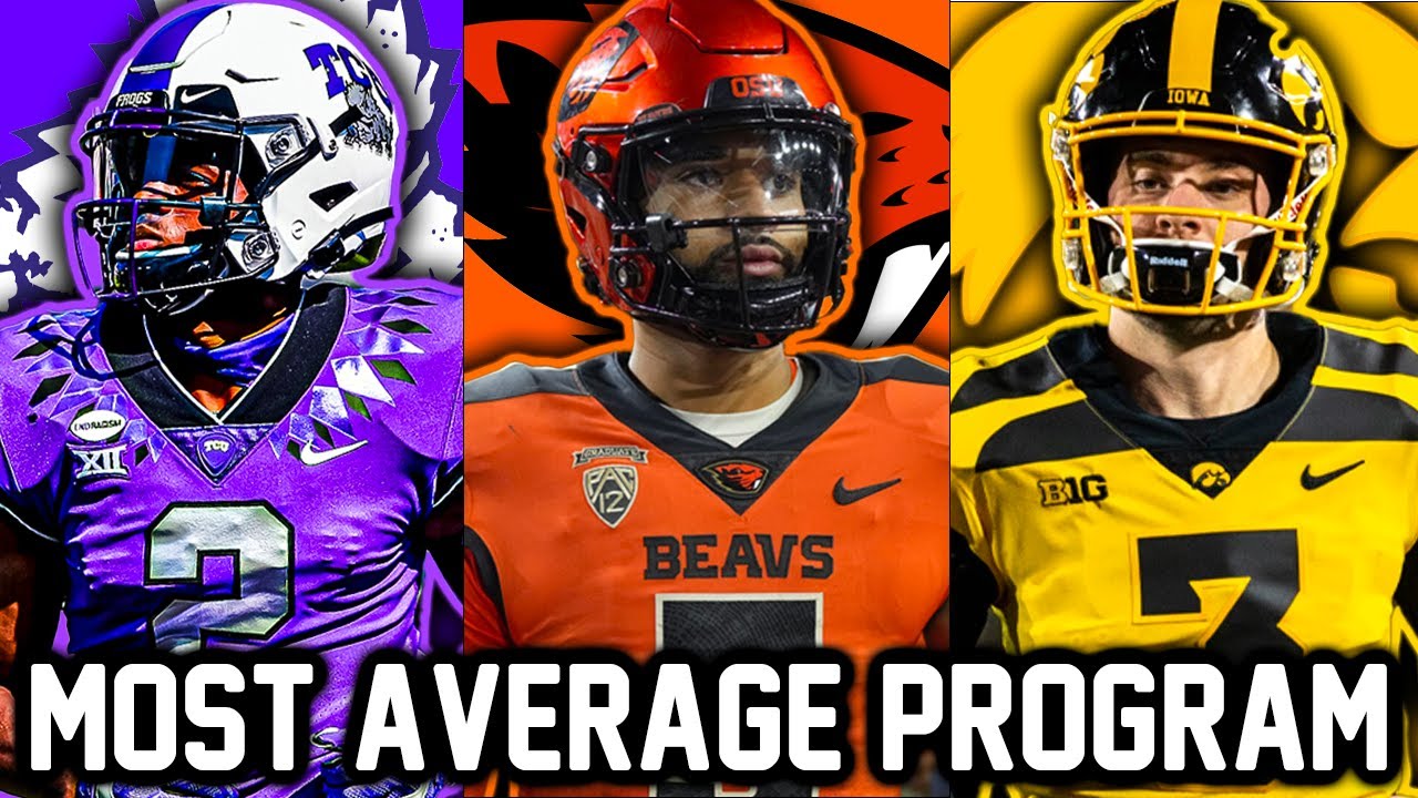 Who is THE MOST AVERAGE PROGRAM in College Football (Power Five Edition ...