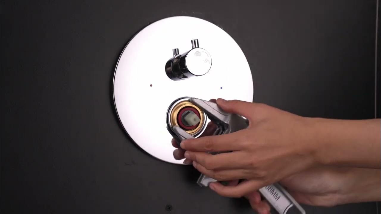 How to adjust my shower water temperature colder or hotter - YouTube