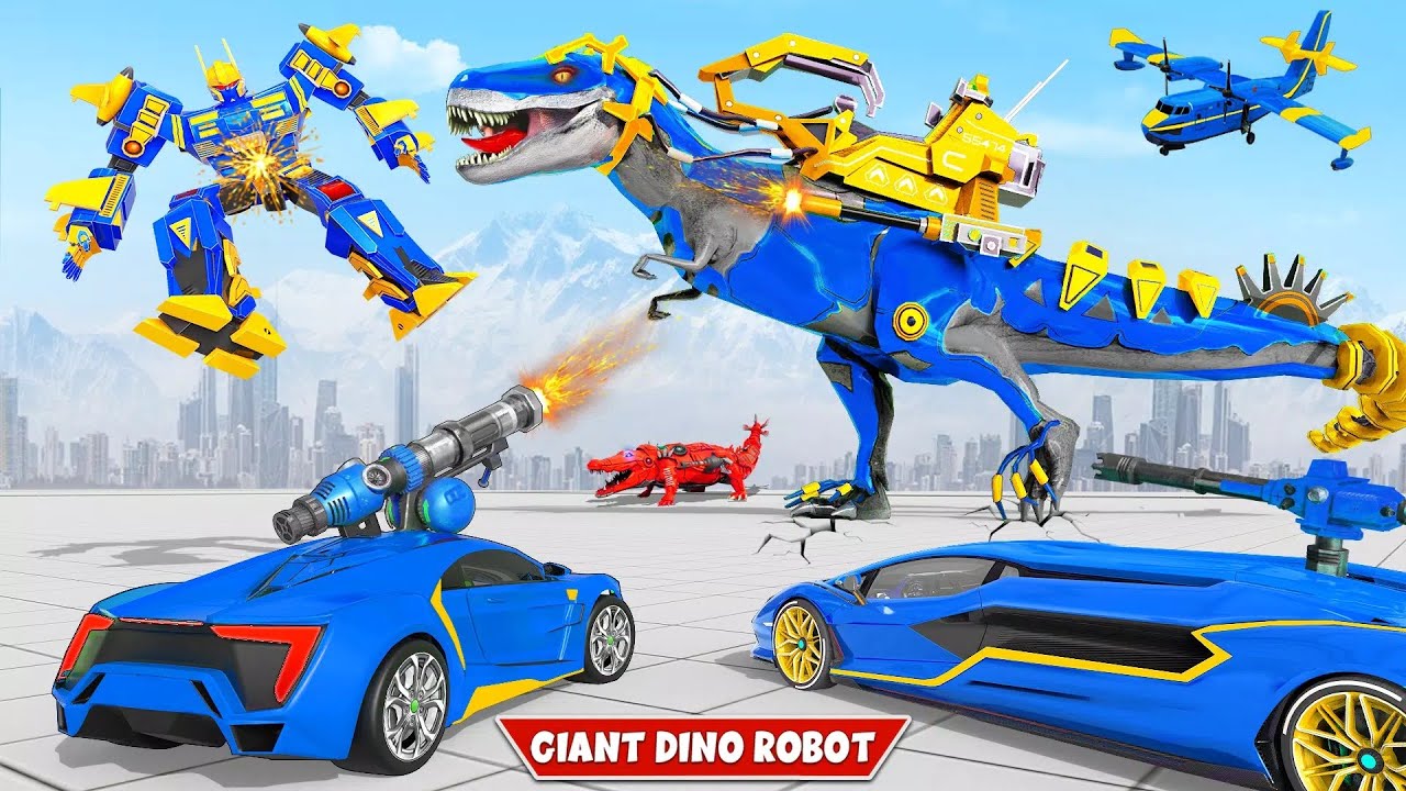 Dino Transform Robot Car Game.Dinosaur Robot Game - YouTube