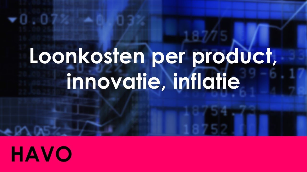 Loonkosten per product, innovatie, inflatie - Economie voor havo ...