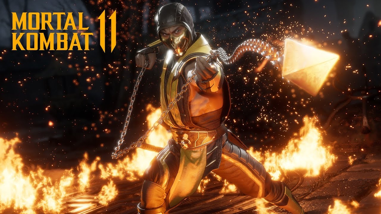 Mortal Kombat 11 - Dark Raiden's Crazy Spine-rip on SCORPION | MK11 ...