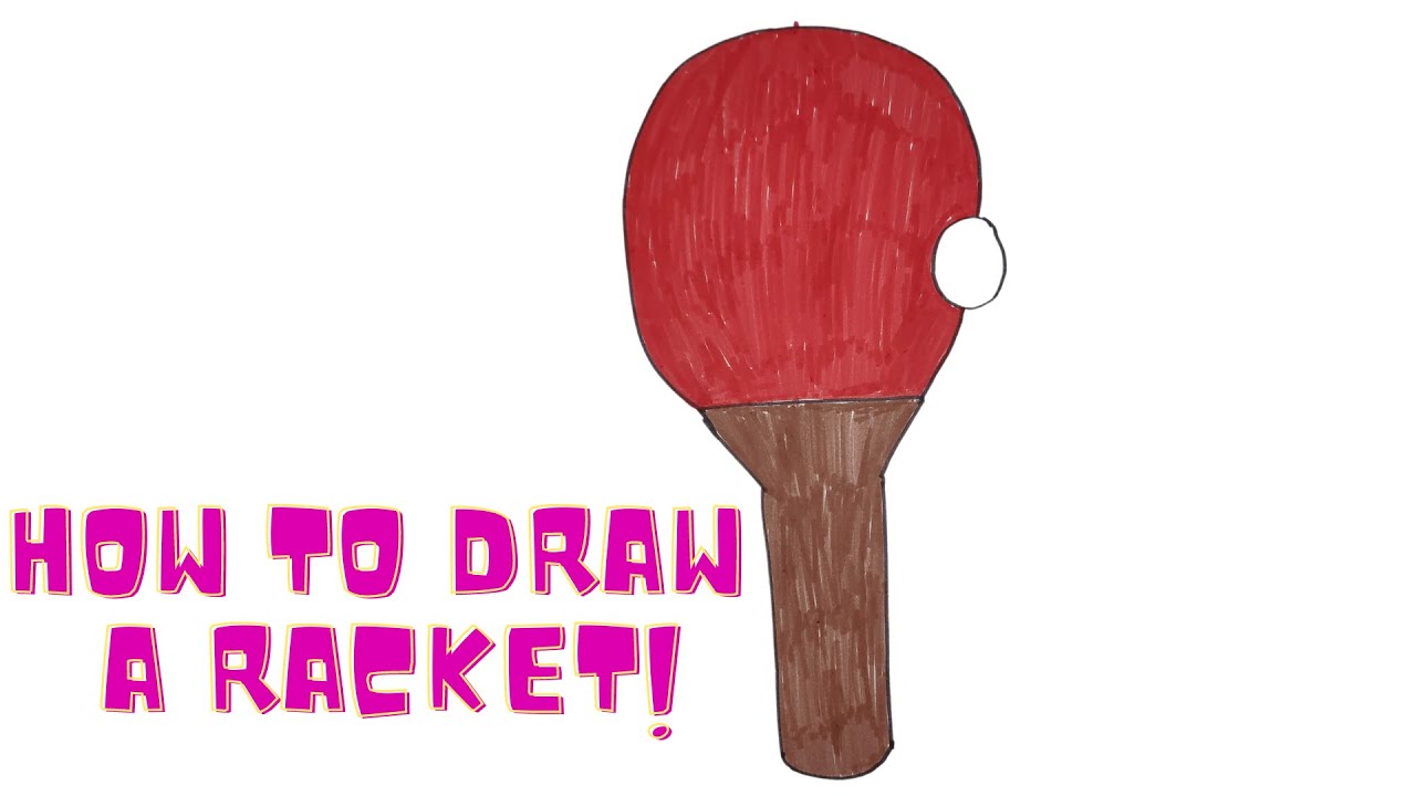 How to Draw a Ping Pong Racket • PING PONG - YouTube