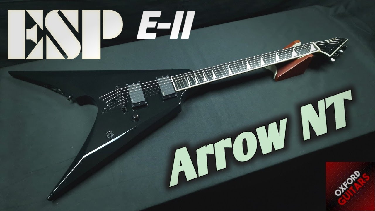ESP E-II Arrow NT Black 2019 Made in Japan Neck Thru EMG 81 85 guitar ...