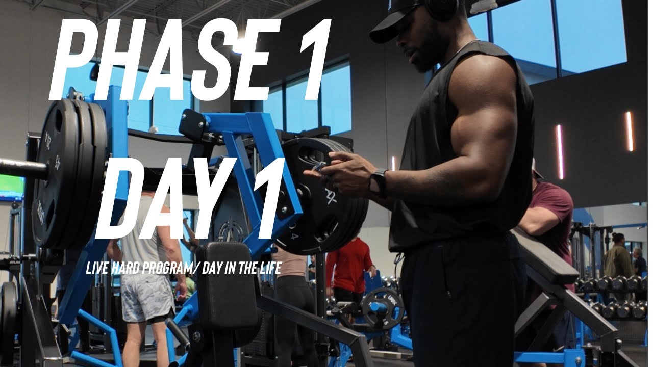 Starting Over: Live Hard Phase 1 Day 1 & Back Workout - YouTube
