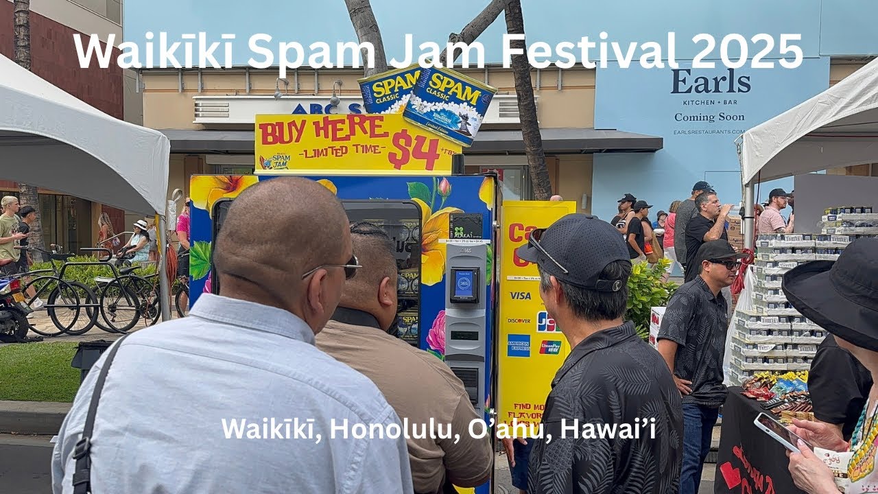[4K] Waikiki Spam Jam Festival 2025 in Waikiki, Honolulu, Oahu, Hawaii ...