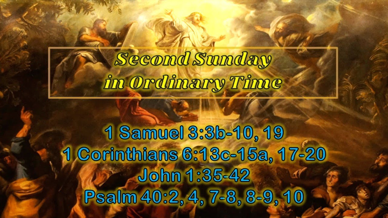 Disciples of The Word Catholic Apostolate Lectio Divina January 10 ...