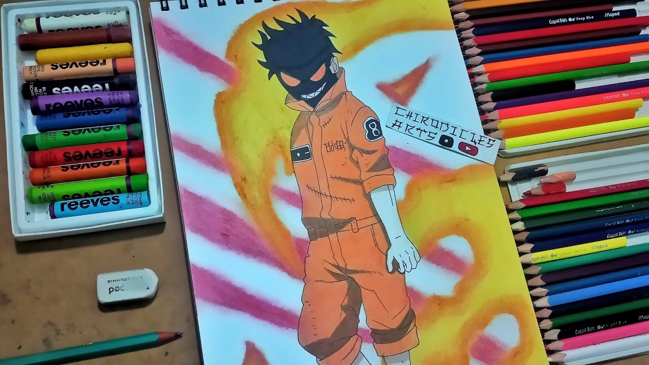 Dibujando a Shinra Kusakabe - (Fire Force) | Drawing Shinra Kusakabe ...