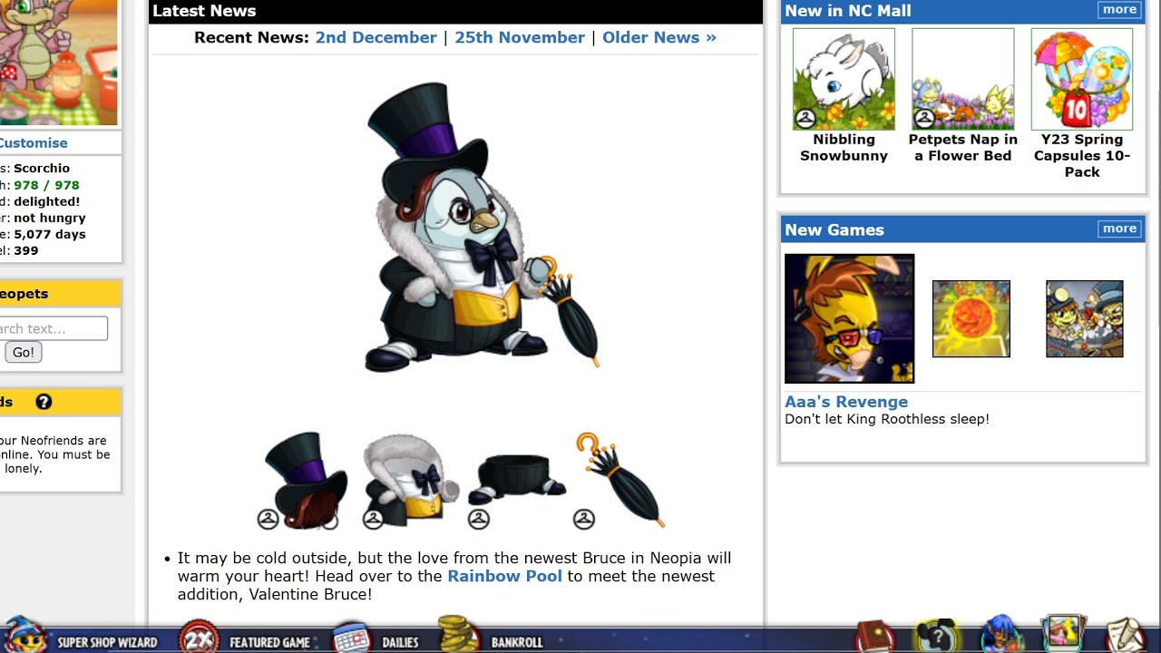 Evil Bruces! Seasonal Attack Pea Waiting Room Day 6! - Neopets Daily ...
