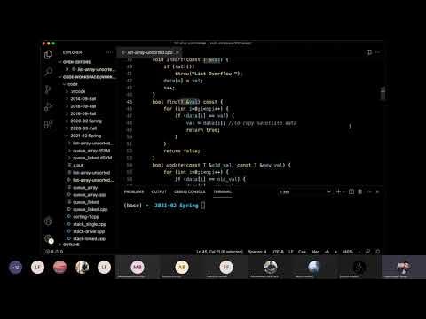 List ADT - Array Based - Unsorted - 12 Recap - YouTube