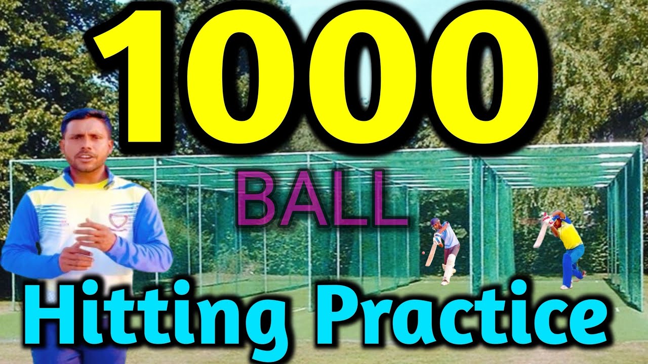 1000 Ball Hitting Practice For Six | 1000 बॉल पर छक्का मारने का अभ्यास ...