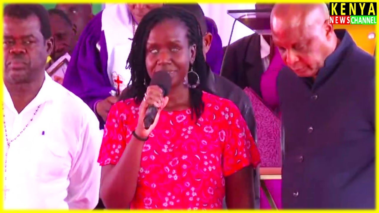 THIS LADY! Senator Crystal Asige wows Mourners & Ruto at Speaker Kingi ...