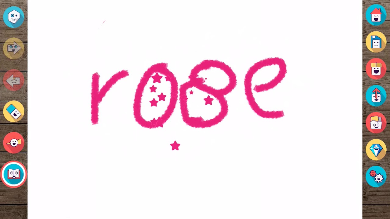 How to draw a rose with the word rose. - YouTube