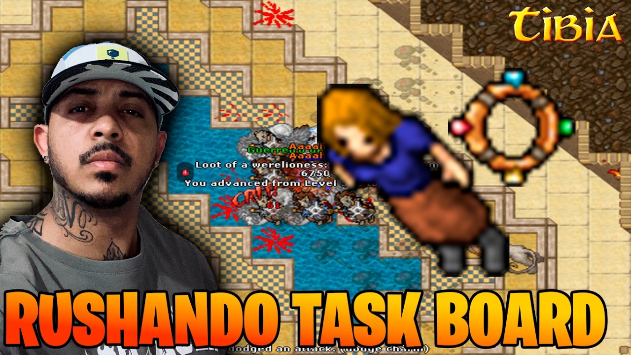 Rushando Task Board / Tibia Global !service - - #tibiaglobal #tibia ...