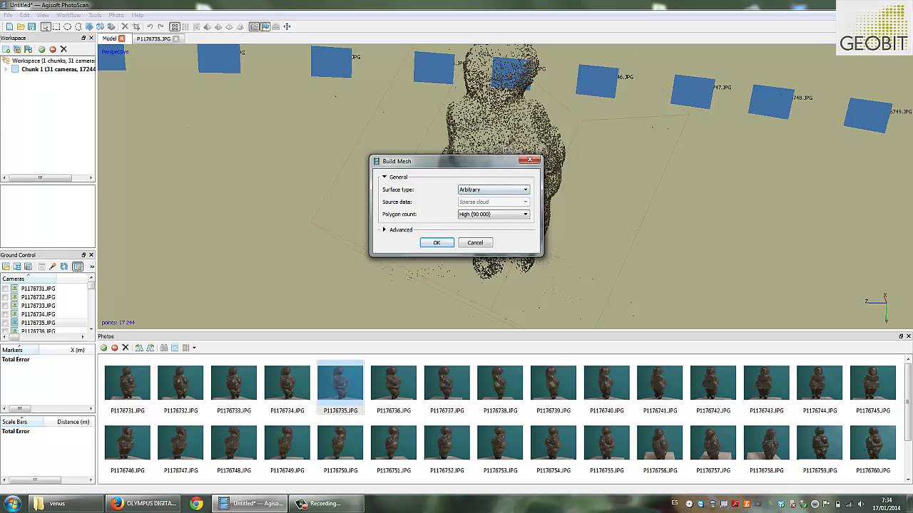Agisoft Photoscan flujo de trabajo IV - YouTube
