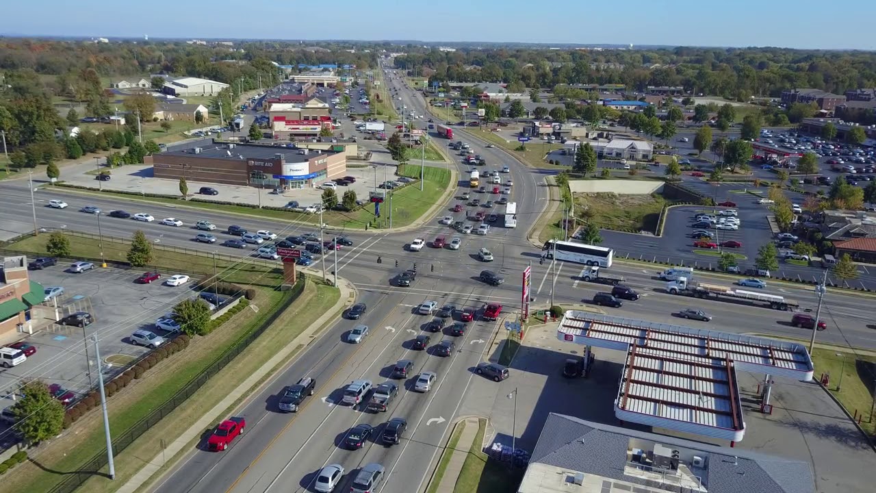 Free 4K Stock Footage of a Busy Highway Intersection - YouTube