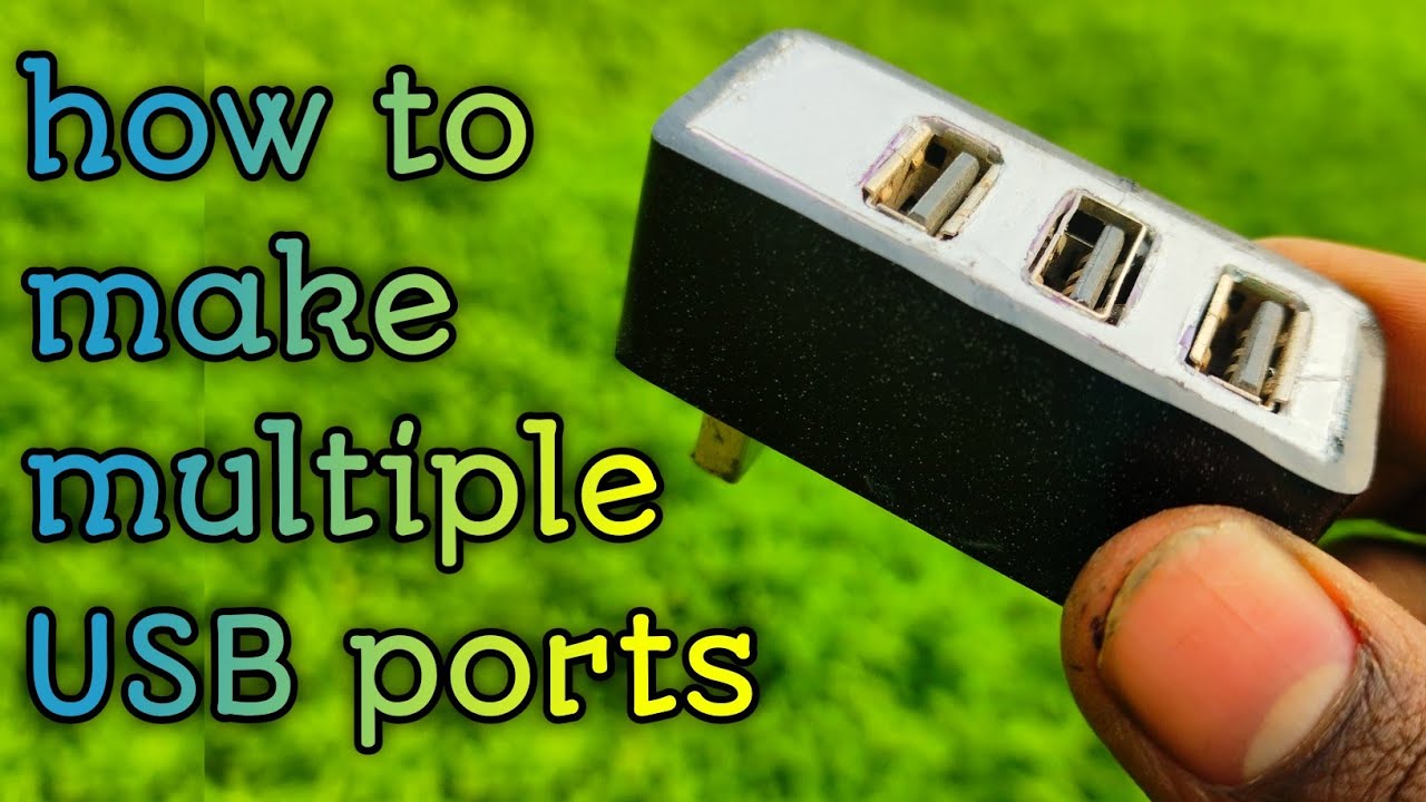 how to make usb hub at home || multiple usb port || - YouTube