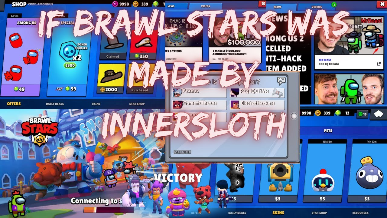 If Brawl Stars was made by Innersloth(Among Us Devs) - YouTube