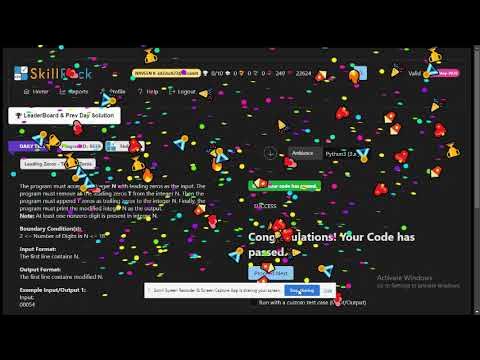 SKILLRACK|DAILY TEST|10/10/2023|PYTHON|skillrack daily challenge today ...