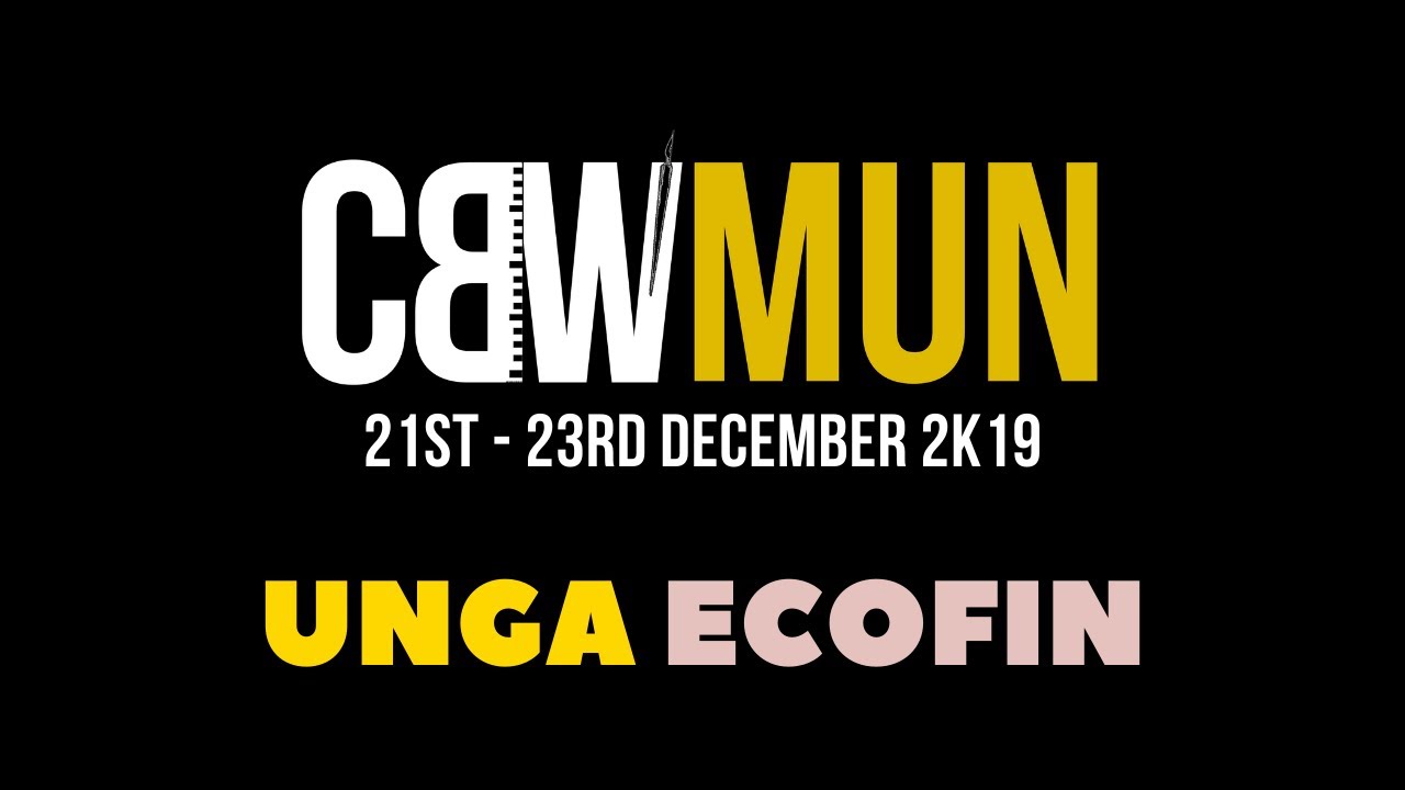 UNGA ECOFIN Committee video | CBW Model United Nations 2019 - YouTube
