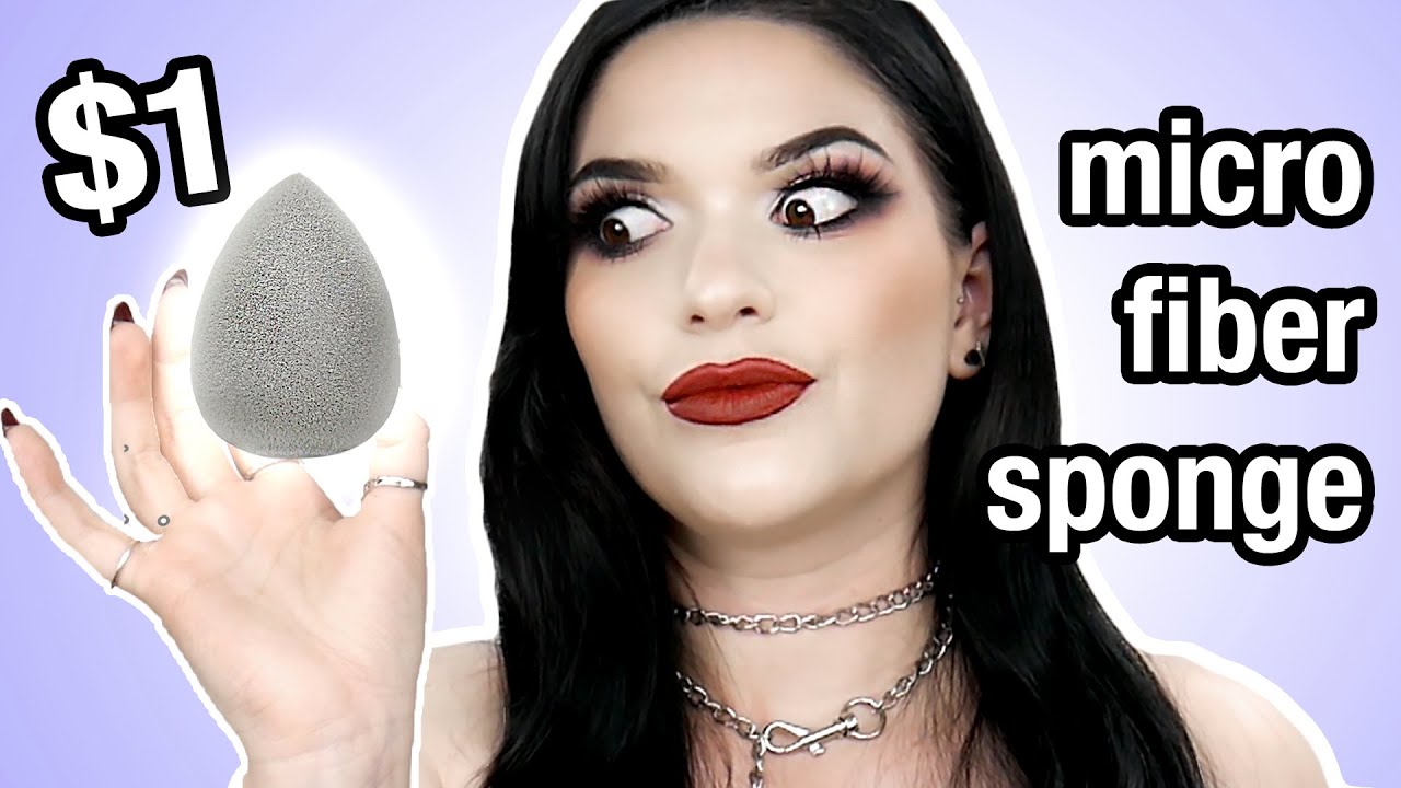 FUZZY $1 Makeup Sponge..Does it work? - YouTube