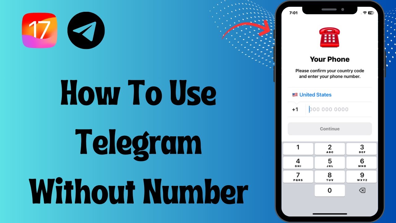 How To Use Telegram Without Phone Number - YouTube