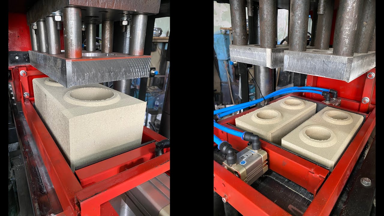 Пресс для кирпича и блока 3Д. ERMANI Hiper 80AT - For bricks & blocks ...