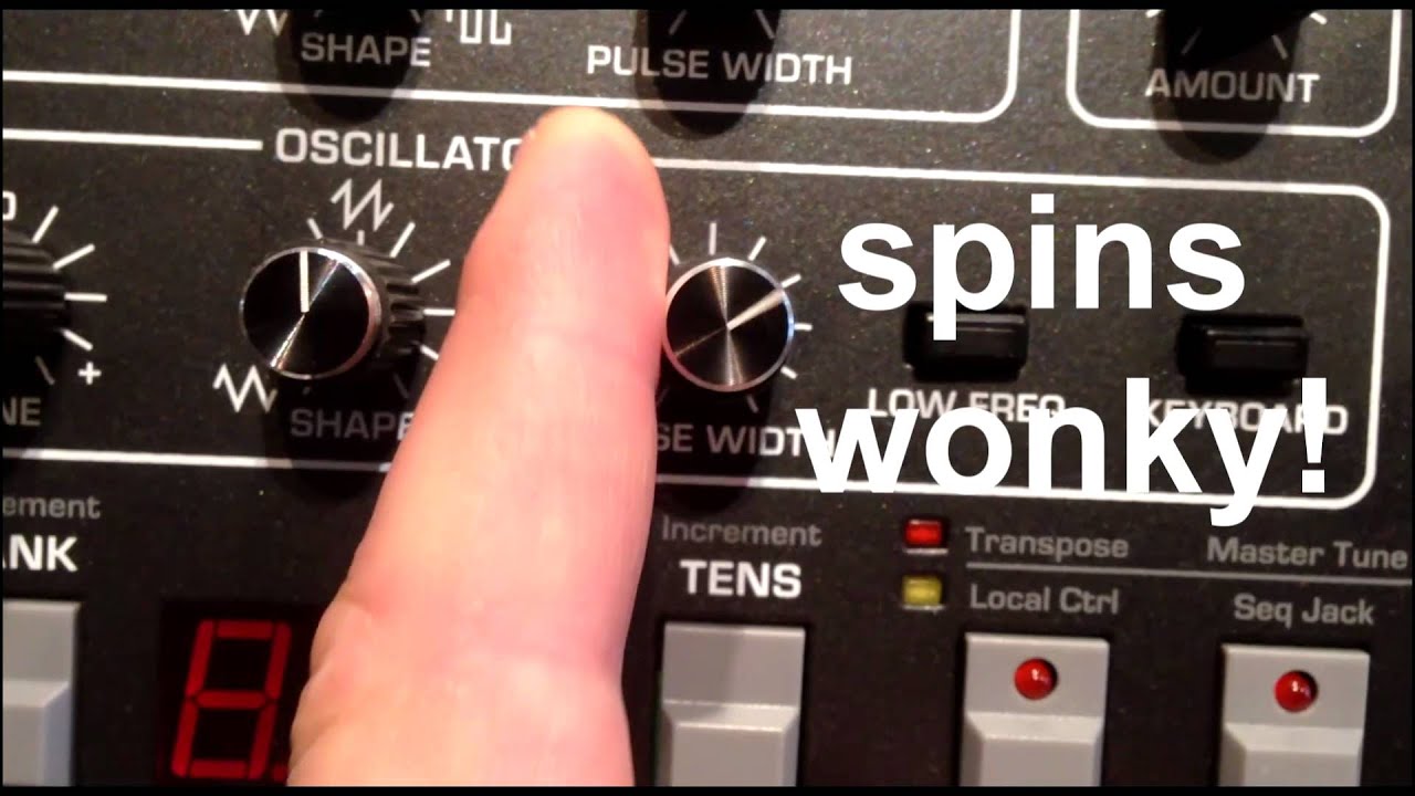 Sequential Prophet 6 knob issue - not spinning straight short demo ...