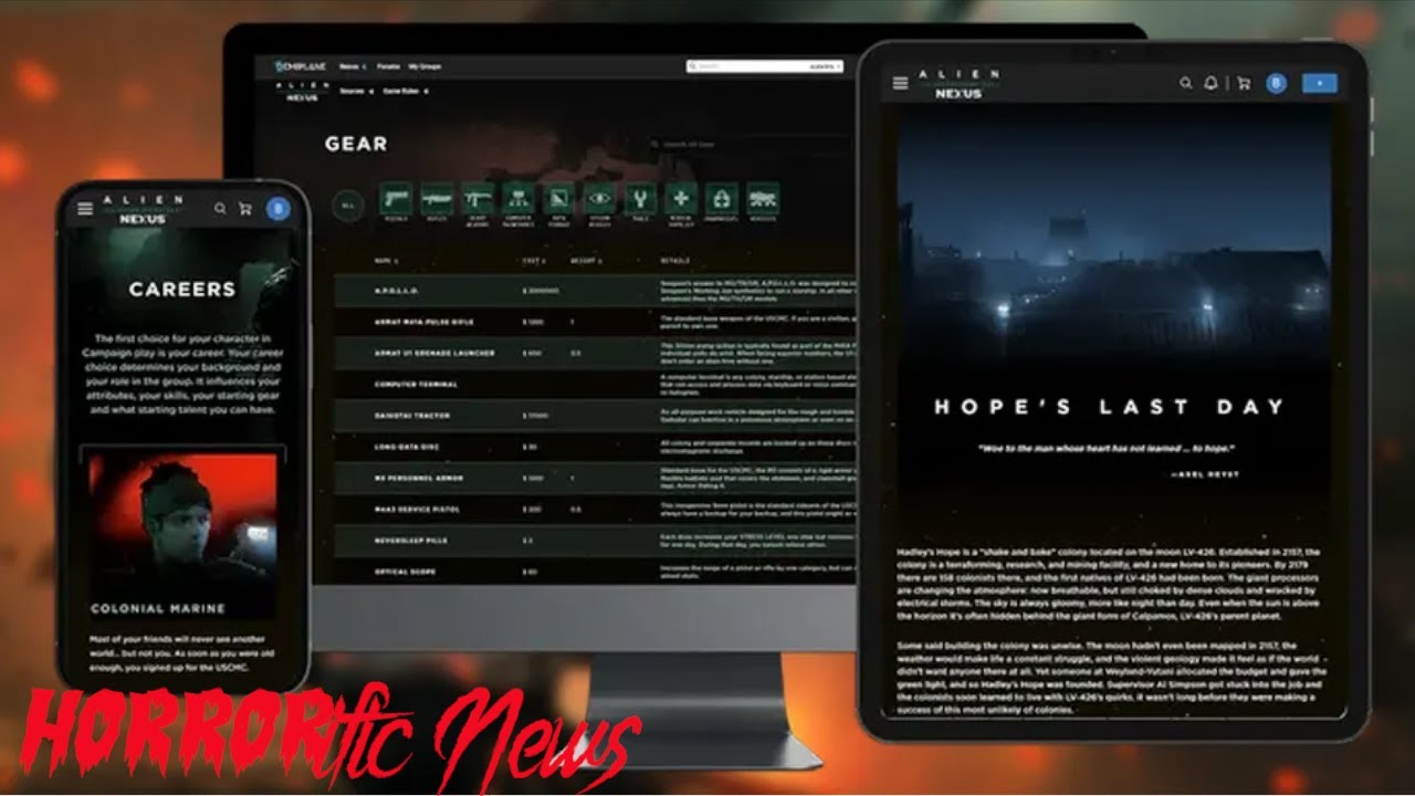 Alien RPG's answer to D&D Beyond gets a full release this month - YouTube