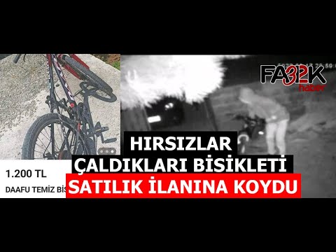 Hırsızlar çaldıkları bisikleti satılık ilanına koydu