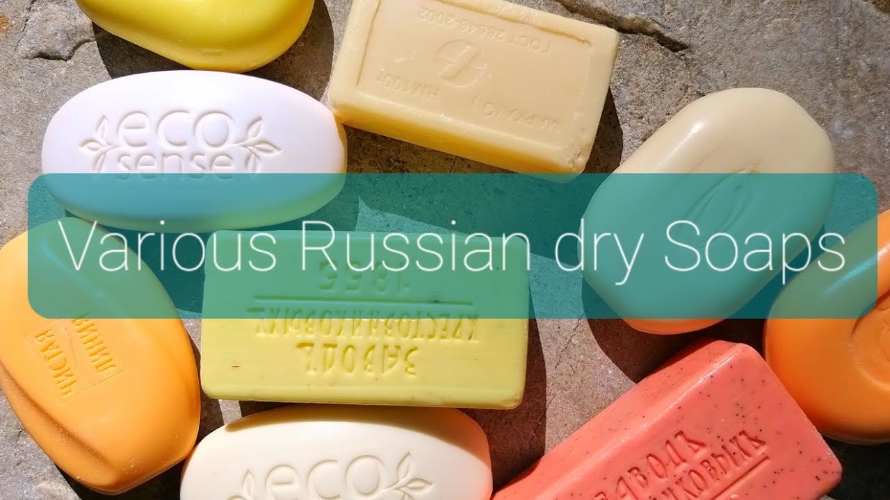 ASMR soap cutting - Assorted Russian soaps - YouTube