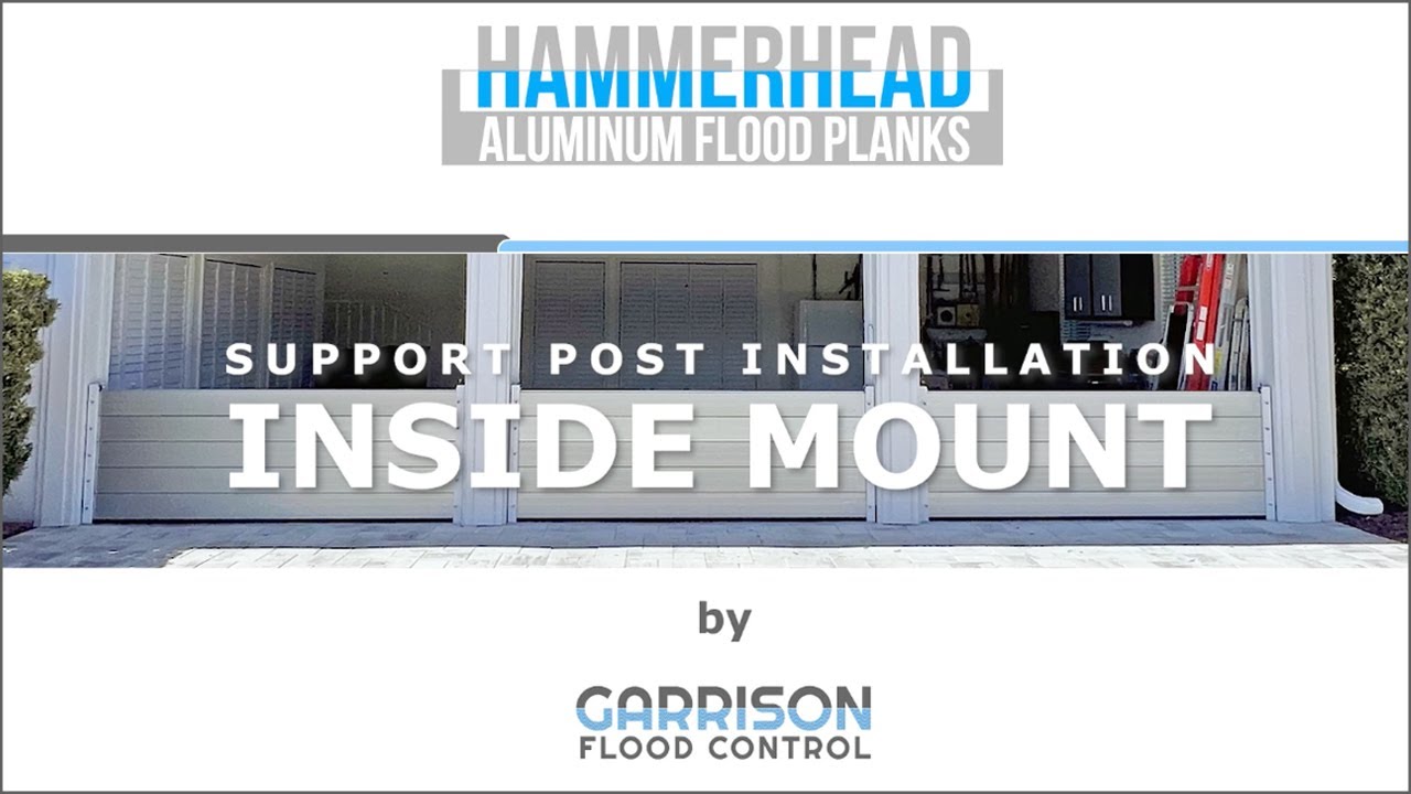 Garrison's Hammerhead™ Aluminum Flood-Log Barrier | Inside Post Mount ...