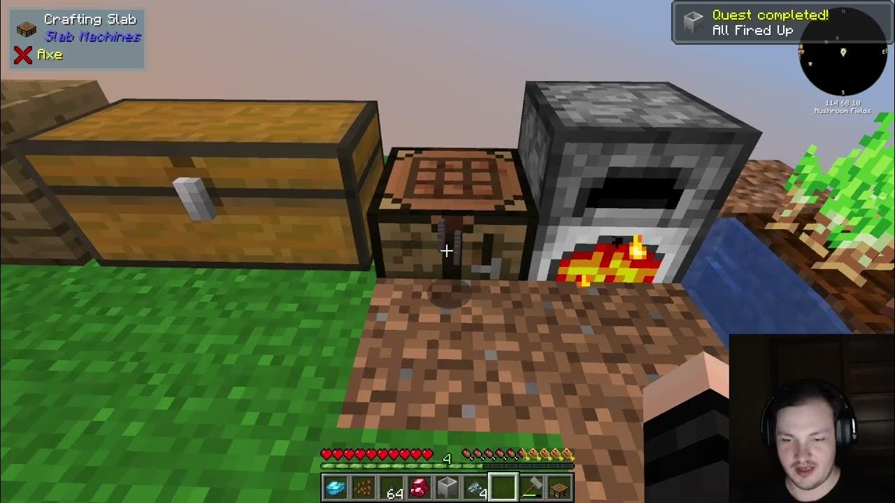 Lets Play Minecraft All the Mods 7 To the Sky #003 Hammern, sieben und ...