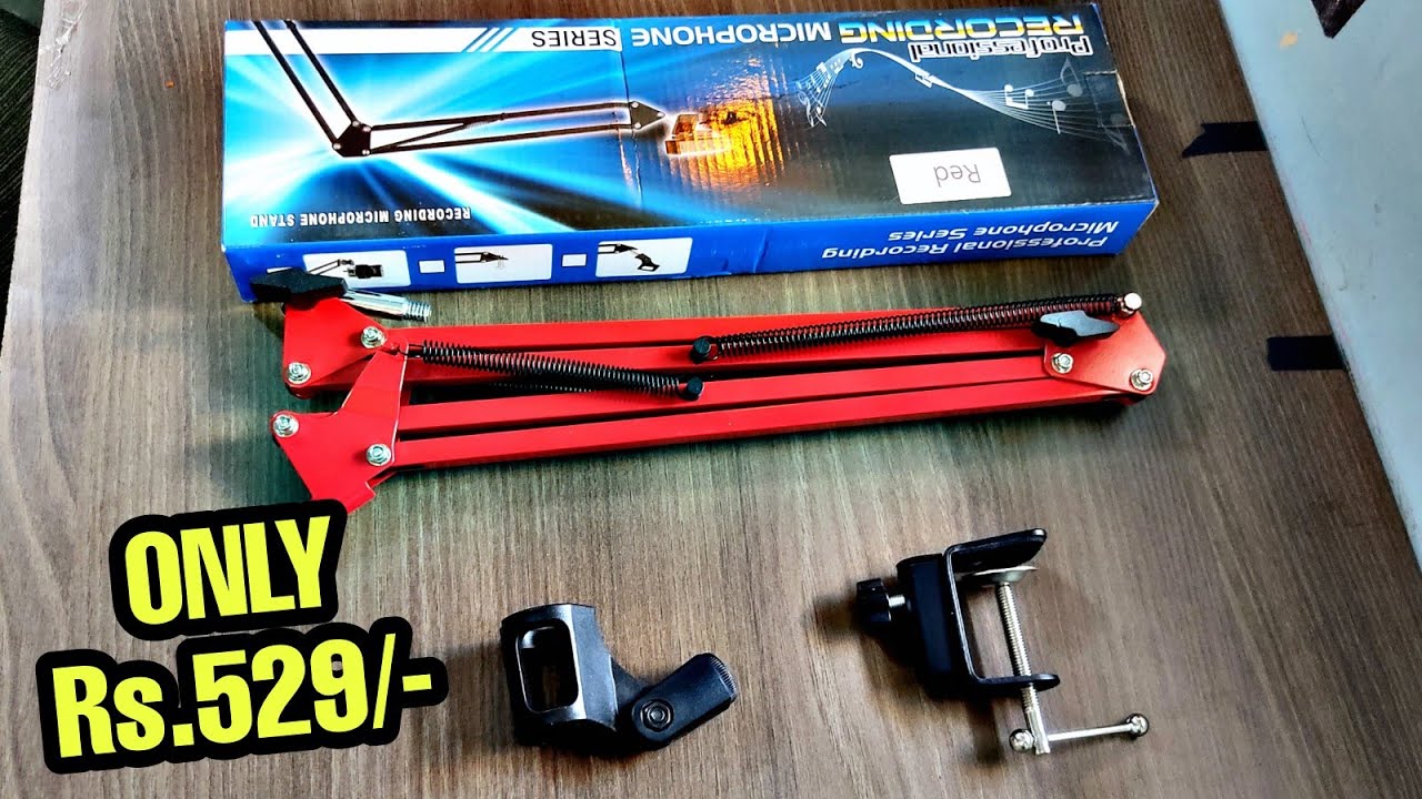 Microphone Suspension Stand | UNBOXING | Brodcasting and Singing | RED ...