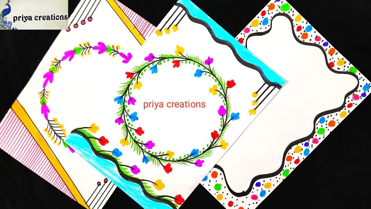 border designs | border designs for project work | circle border ...