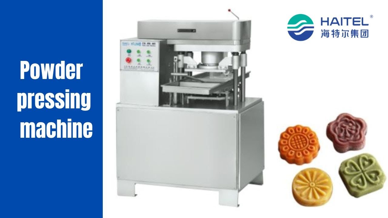 Powder cube sugar pressing machine - YouTube
